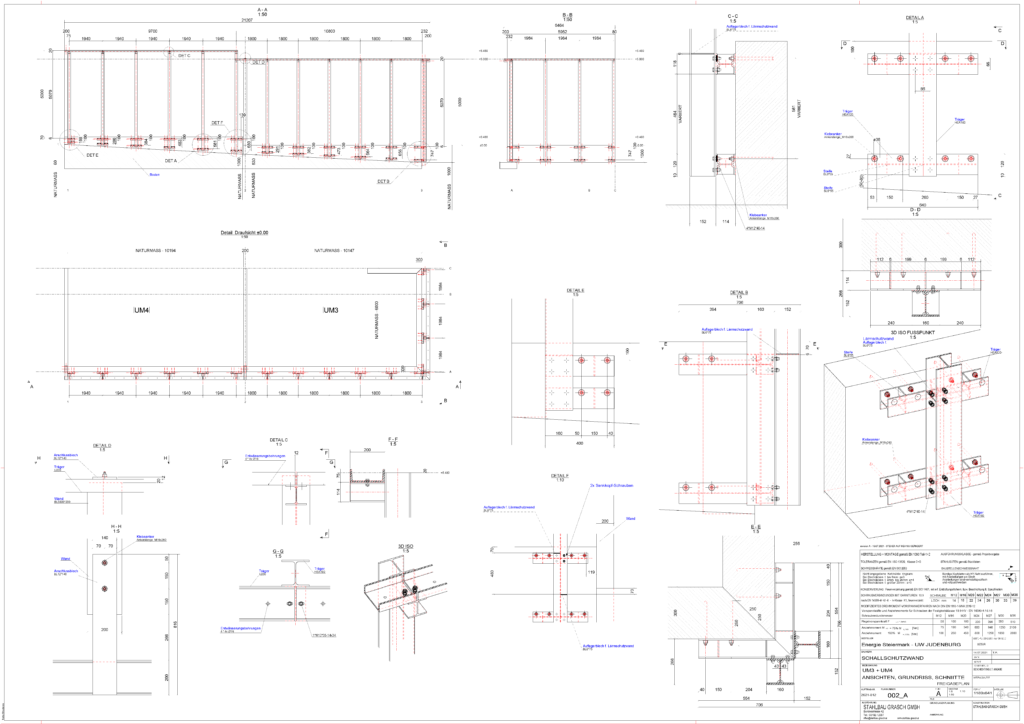3D CAD Zeichenbüro - Planungen für Stahlbau und Metallbau